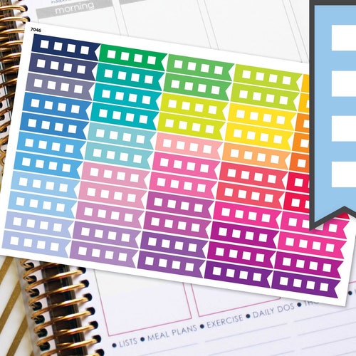Planner Stickers Erin Condren Life Planner eclp 55 Flag - Etsy