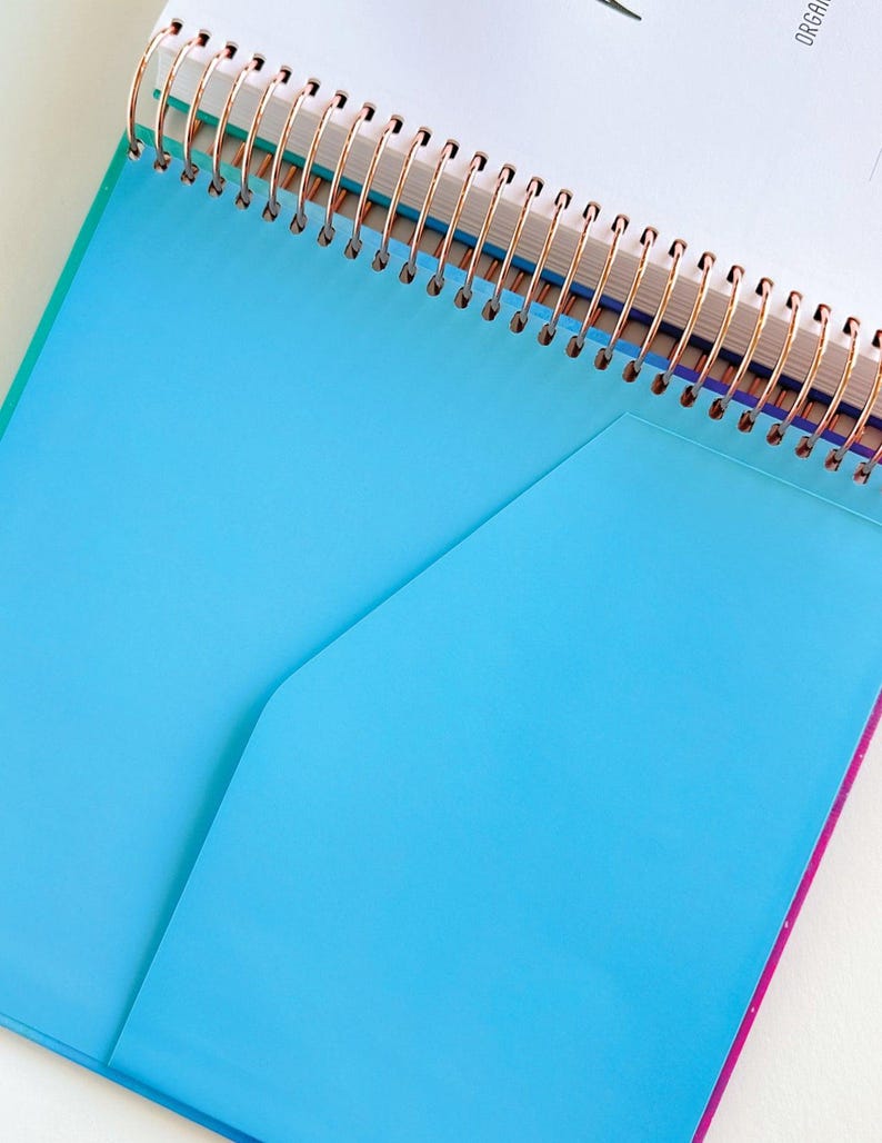 Undated Planner - Signature Layout, Spiral Bound - "cool Hues" (#008 ...