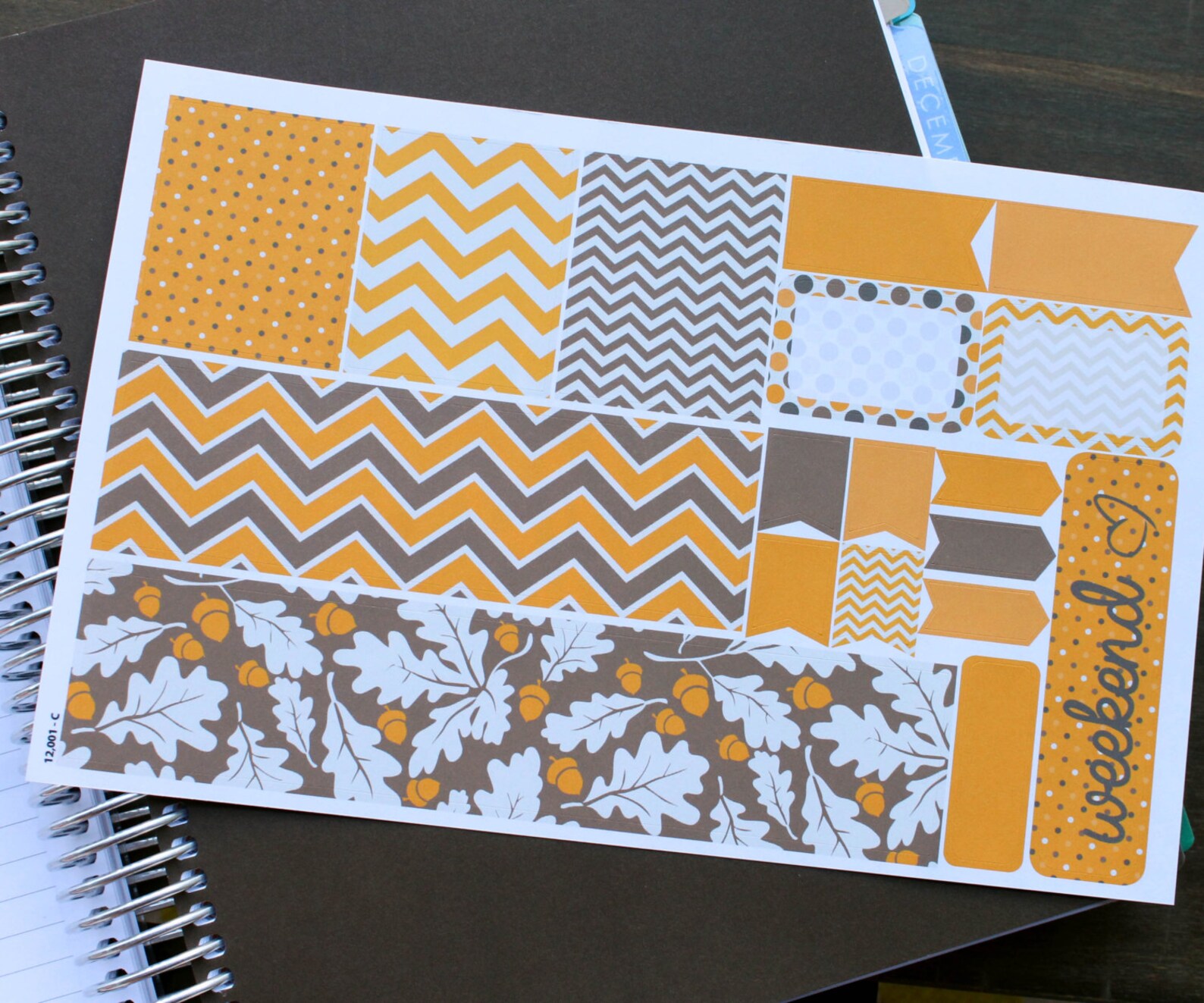 Fall Leaves Planner Stickers Weekly Kit to be used with Erin | Etsy
