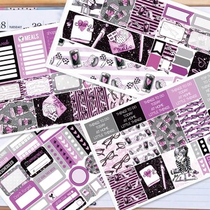 Purple Planner Girl Planner Stickers Weekly Kit to Be Used - Etsy