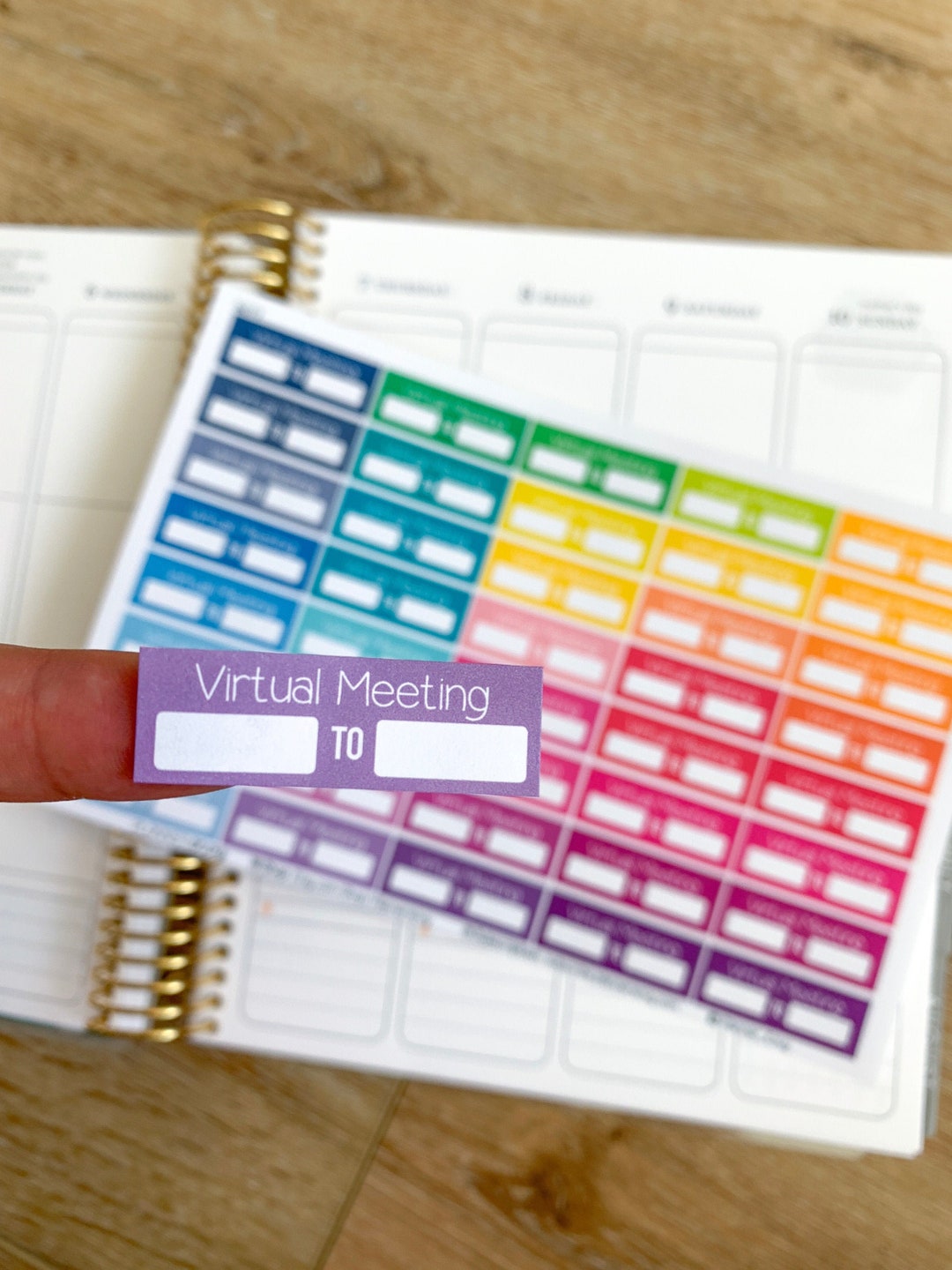 Virtual Meeting Appointment Planner Stickers Erin Condren Life - Etsy