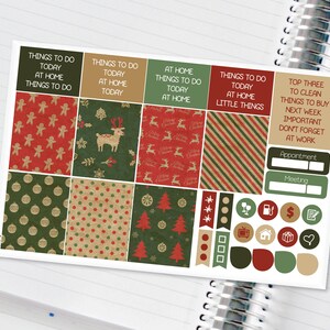 Vintage Christmas Mini Kit Weekly Planner Stickers for Erin Condren ...