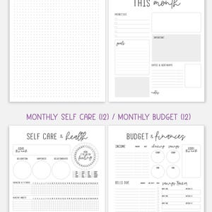 Undated Planner - Signature Layout, Spiral Bound - "butterfly Doodles ...