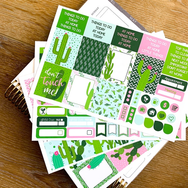 Cactus Stickers - Etsy