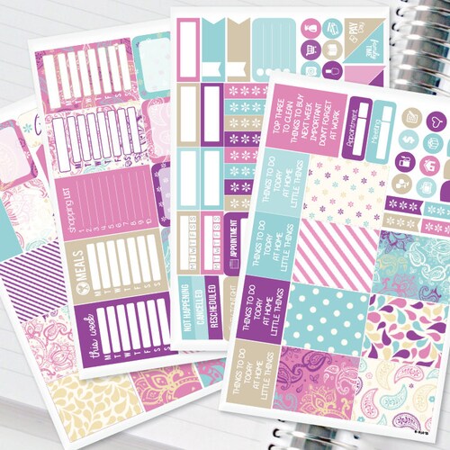 Candy Planner Stickers Printableweekly Kit Stickers for ERIN - Etsy