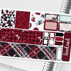 Plaid Holiday Cozy Christmas Kit Planner Stickers Sticker Kit for Erin ...