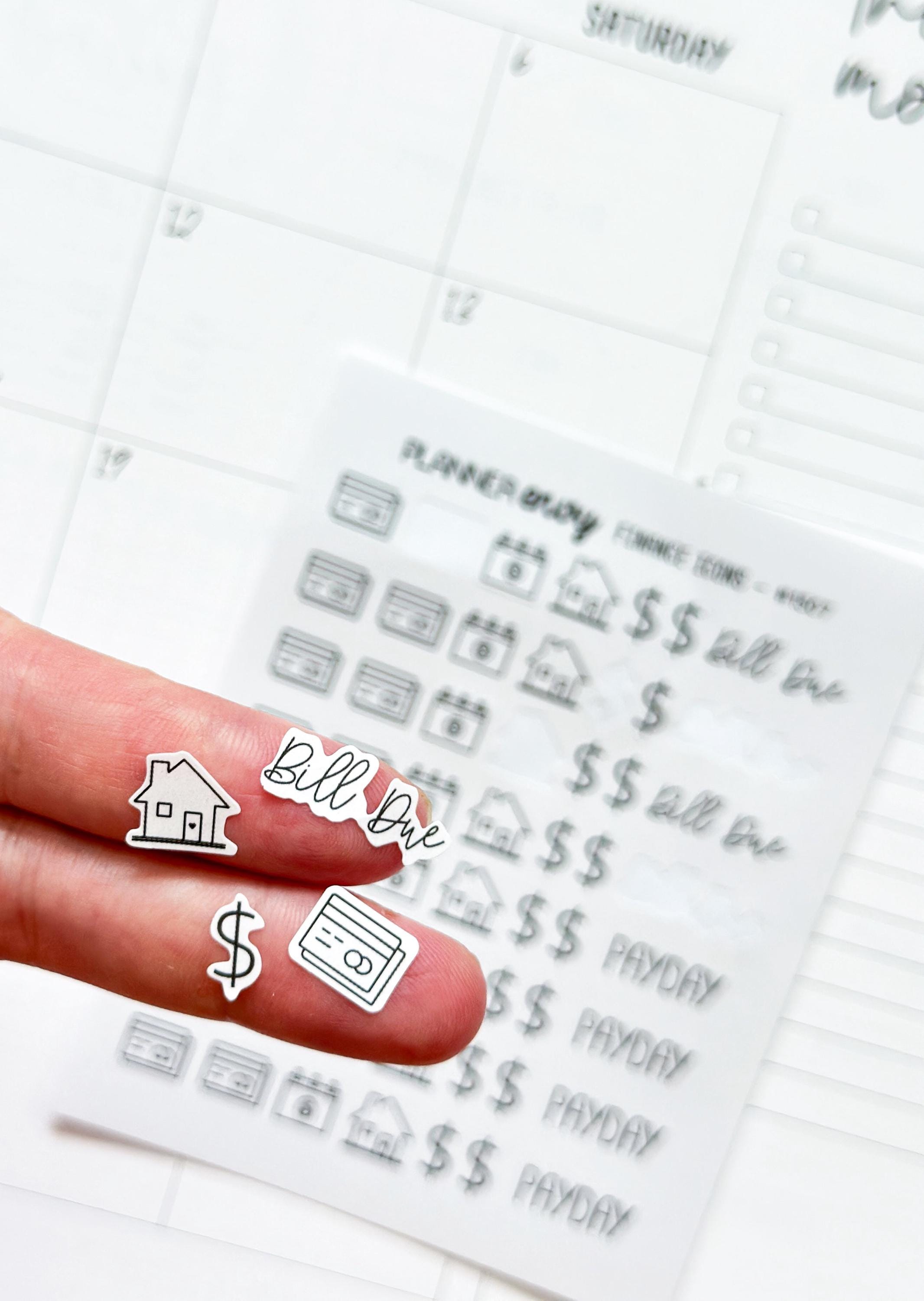 Cleaning Money Birthday Weather Appointment - Minimalist Planner ...