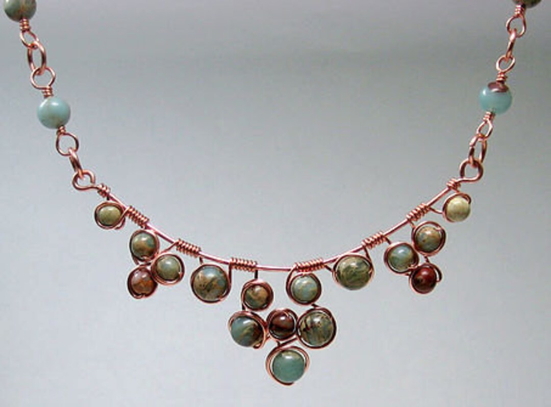 Bubbles Wire Wrapped Necklace Video Tutorial - Etsy