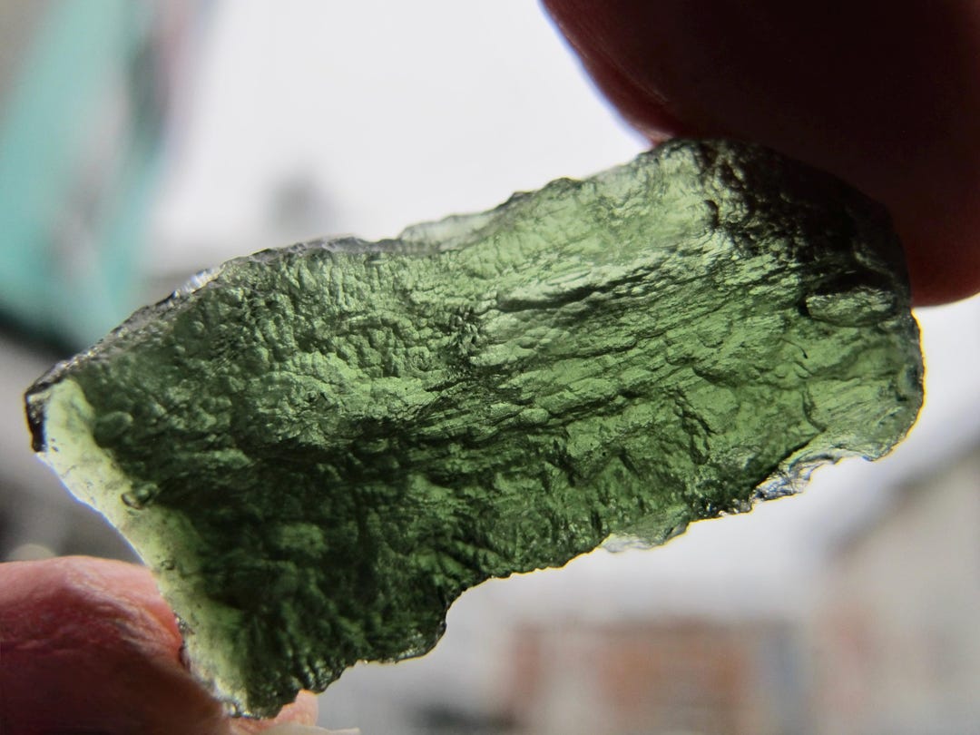 Rare Moldavite Crystal Specimen Natural Healing Raw Authentic - Etsy