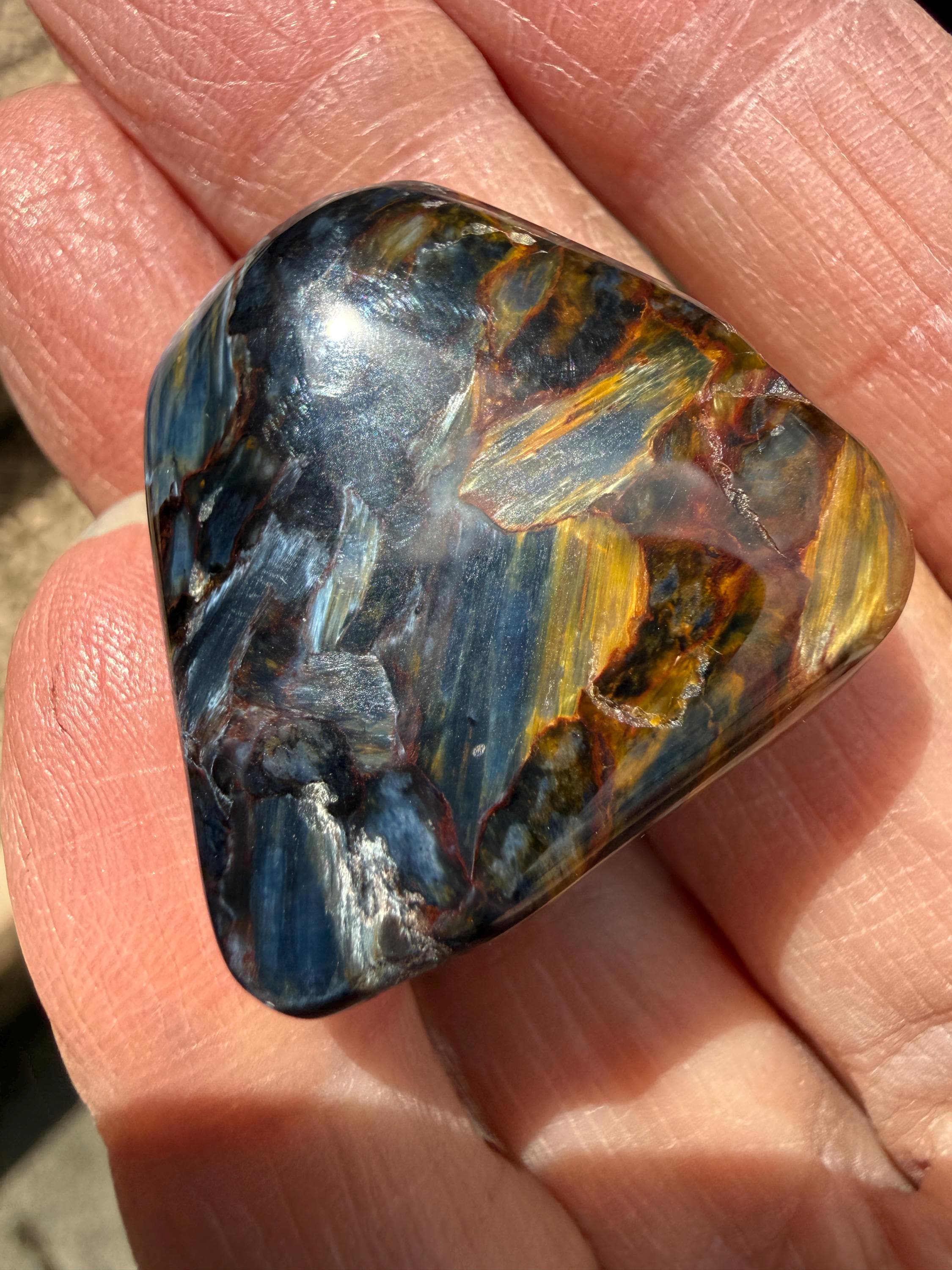 Rare Pietersite crystal polished nugget specimen - Etsy 日本