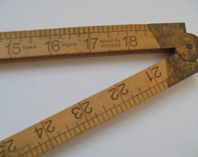 Vintage Folding Wooden Ruler - Etsy