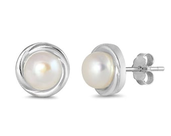 Bezel Set Pearl | Etsy