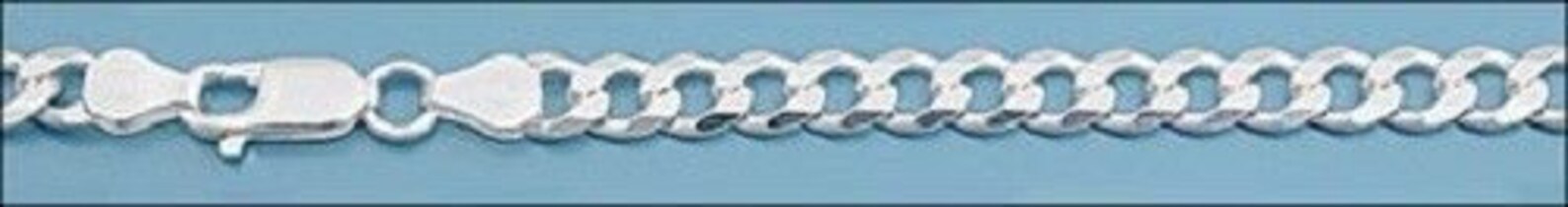925 Sterling Silver Curb Link Chain Necklace 150 Gauge 6 Mm - Etsy