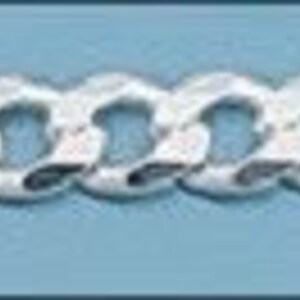 925 Sterling Silver Curb Link Chain Necklace 150 Gauge 6 Mm 18 / 20 ...