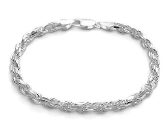 925 Rope Bracelet | Etsy