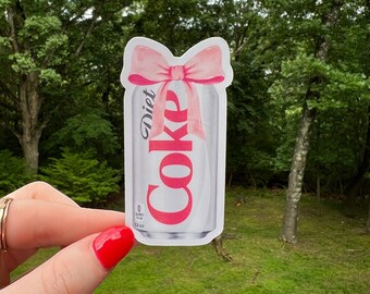 Diet Coke Bow Stickers - Etsy