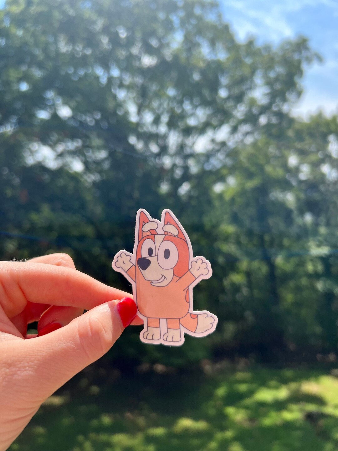 Bingo Sticker Disney Inspired Bluey Sticker - Etsy
