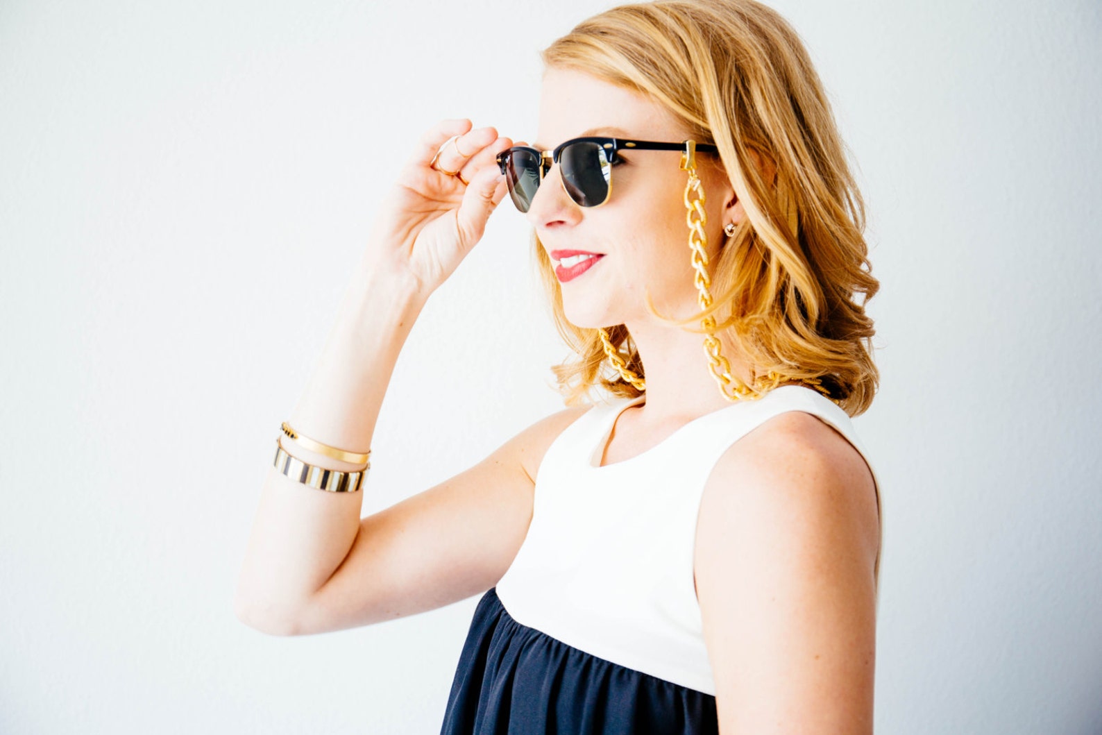 Gold Link Sunglasses & Eyeglasses Chain - Etsy