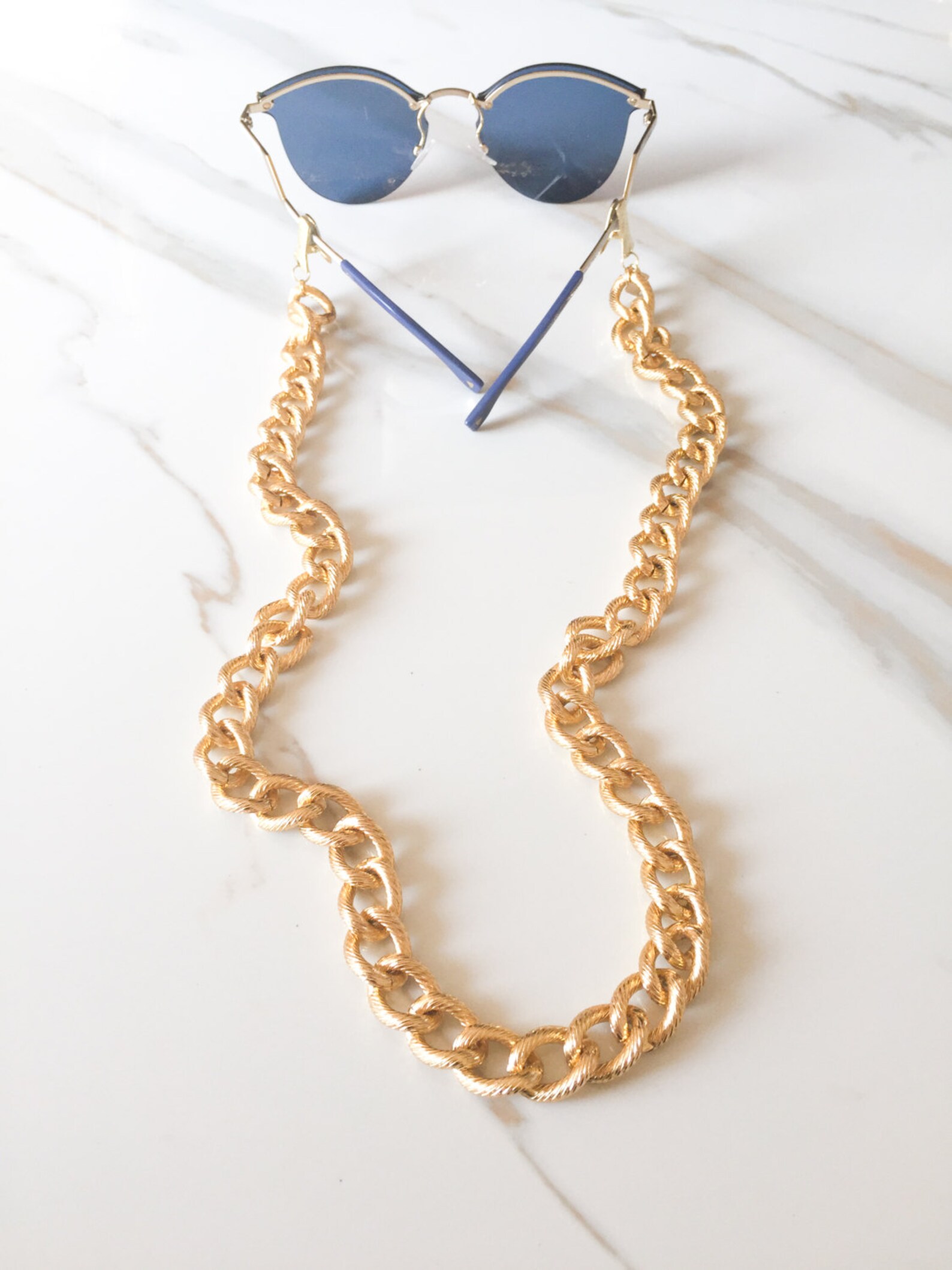 Gold Link Sunglasses & Eyeglasses Chain - Etsy