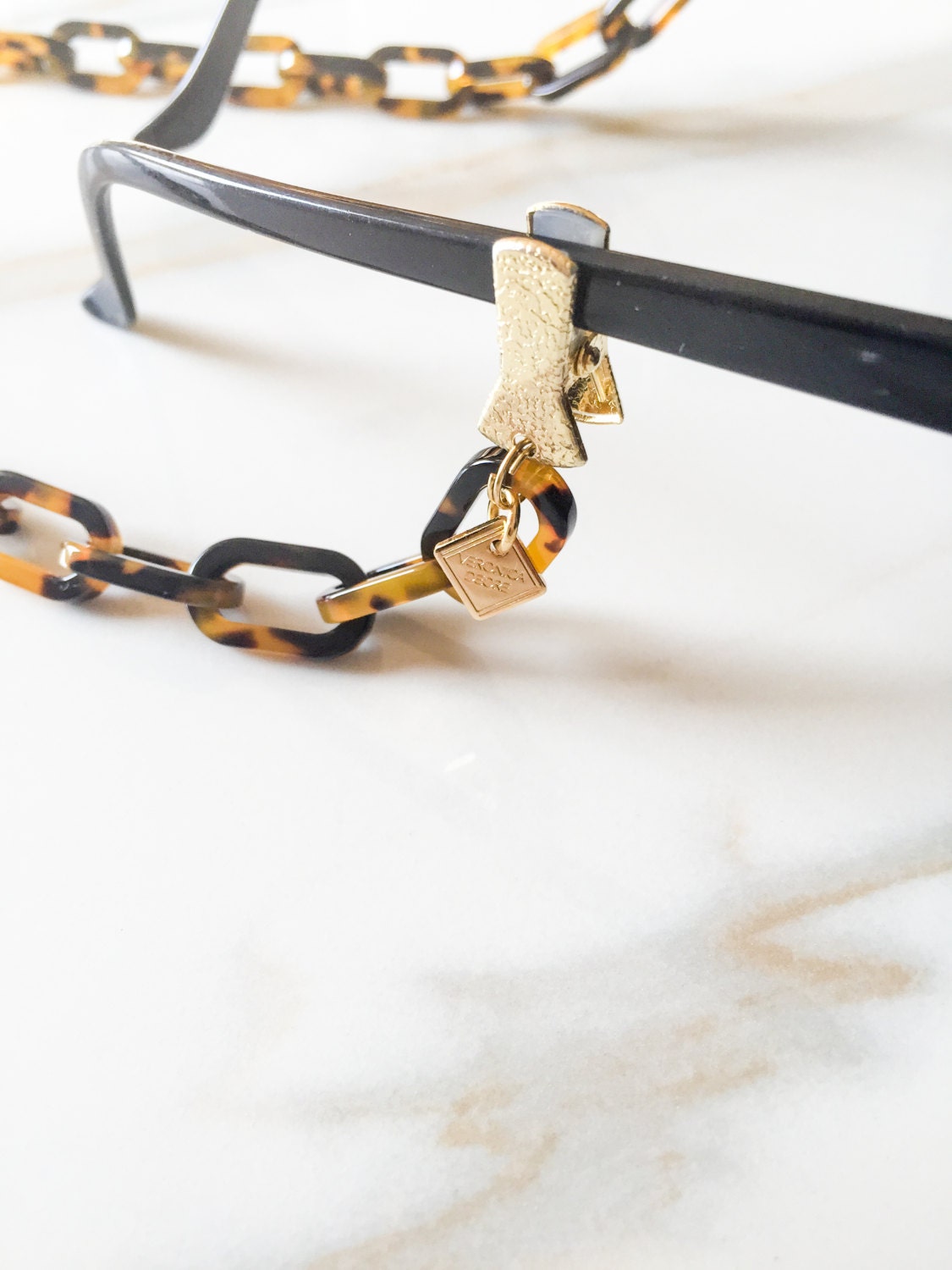Glasses Chain Brown Tortoise Shell Sunglasses & Eyeglasses - Etsy