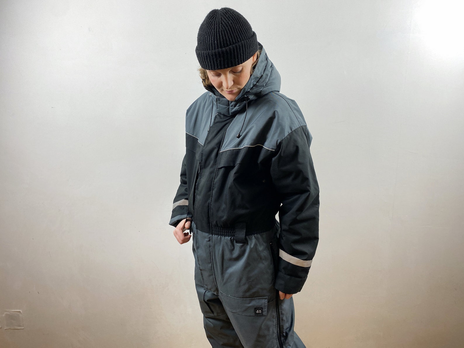 Gray Insulated Coverall Garage Car Mechanics Overalls Insulated ...