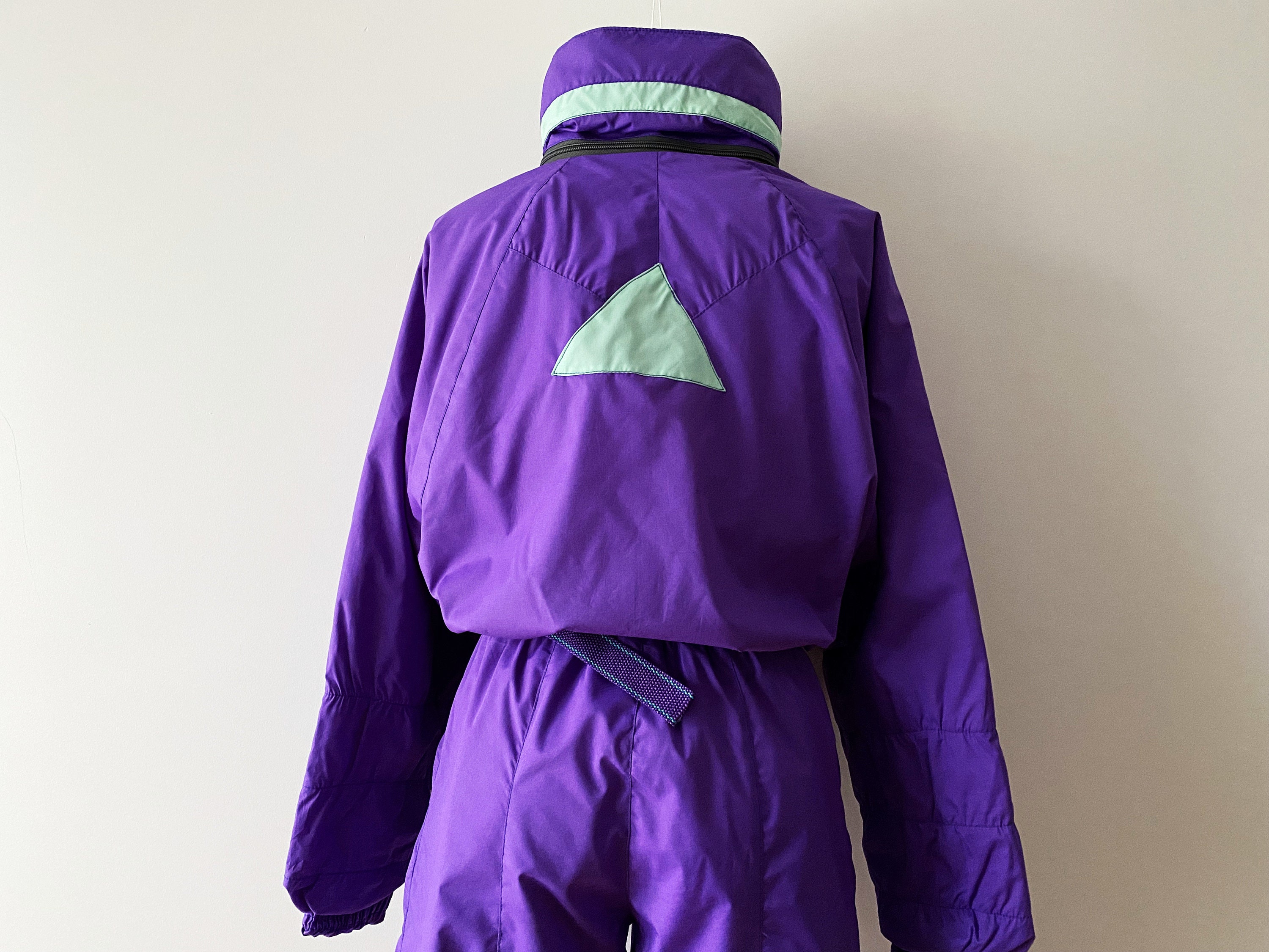 80s 90s Purple One Piece Ski Suit Retro Snowsuit Hipster Snow - Etsy
