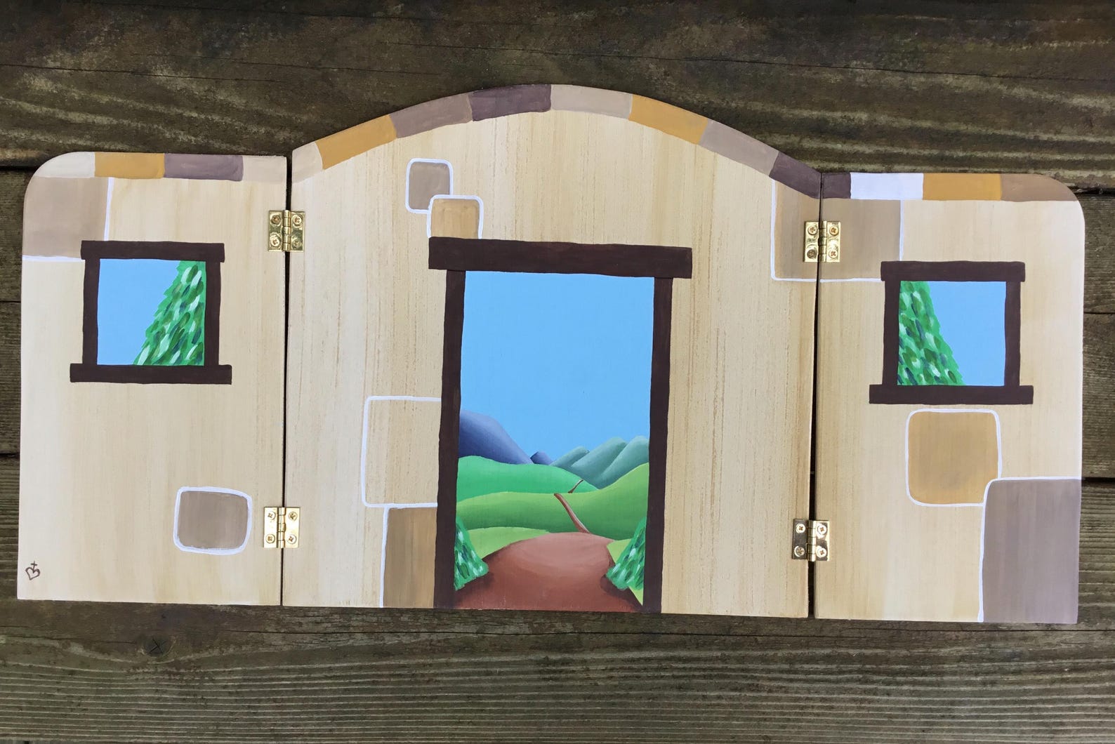 The Visitation Background Triptych - Etsy