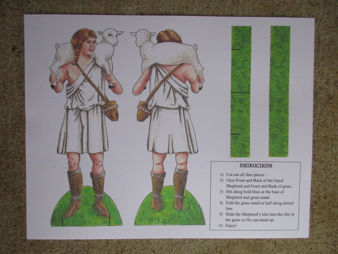 Good Shepherd Printable Figure - Etsy