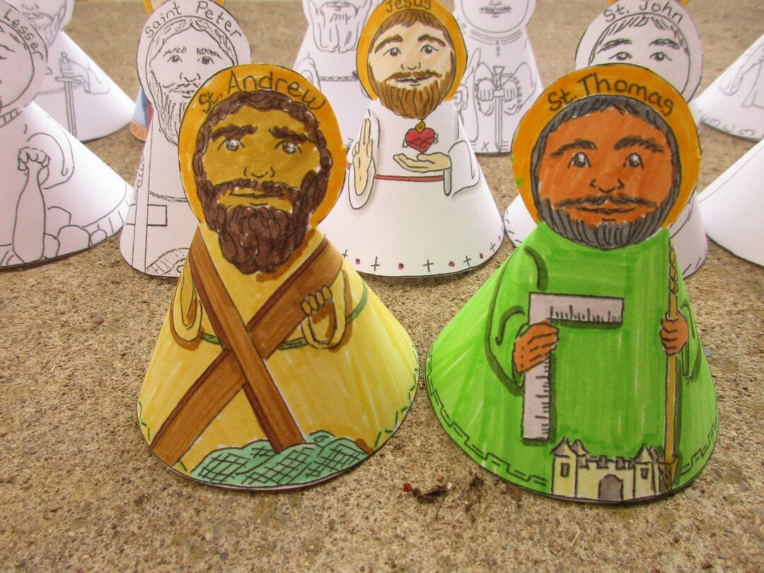 Printable 12 Apostle Paper Figures - Etsy