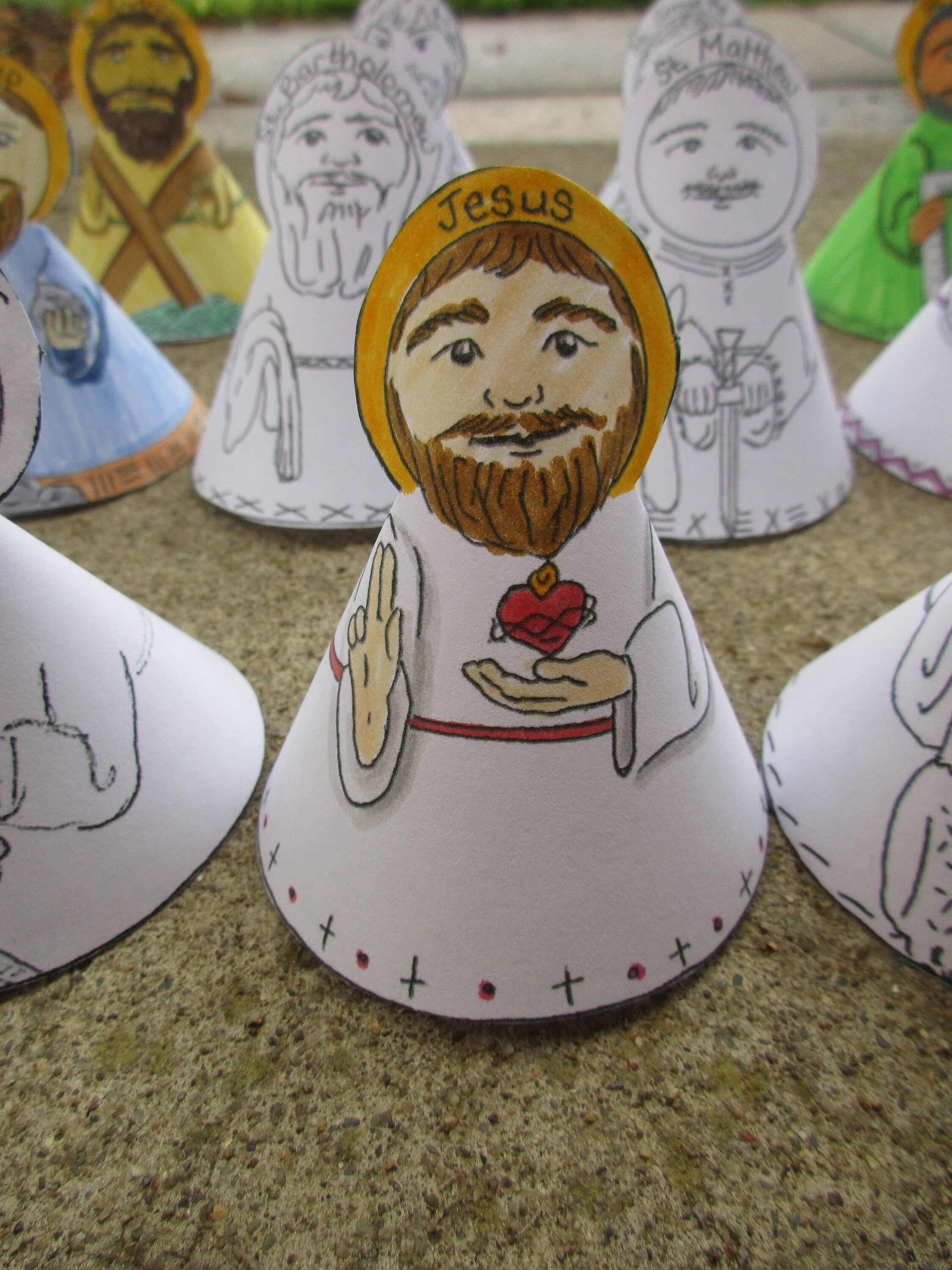 Printable 12 Apostle Paper Figures - Etsy