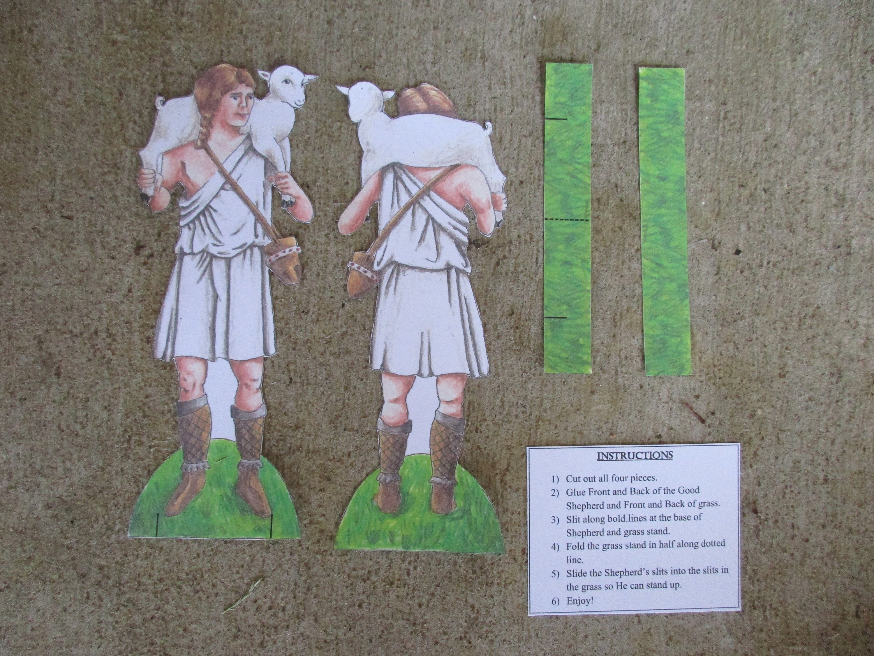 Good Shepherd Printable Figure - Etsy