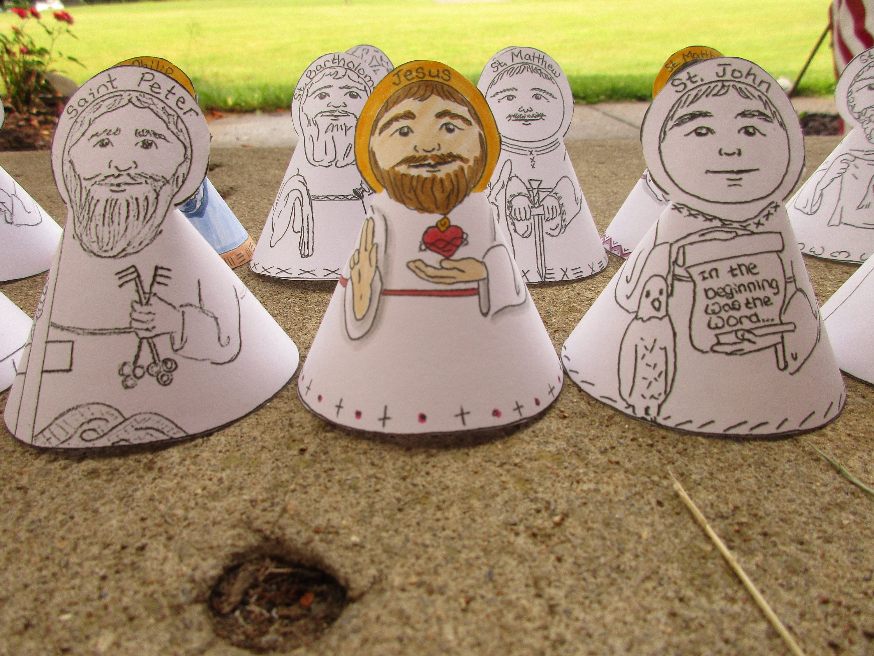 Printable 12 Apostle Paper Figures - Etsy