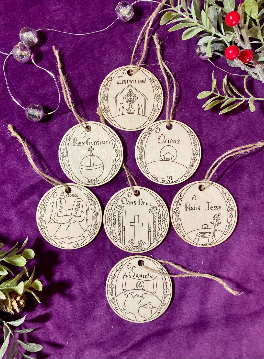 O Antiphons Ornaments - Etsy
