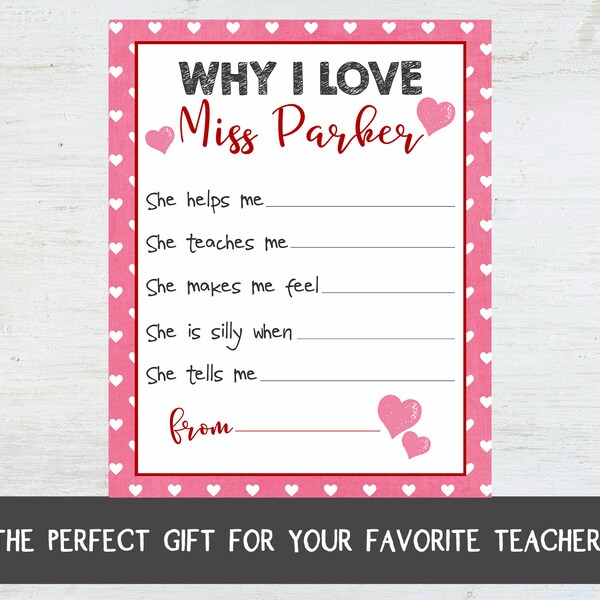 I Love Teacher - Etsy