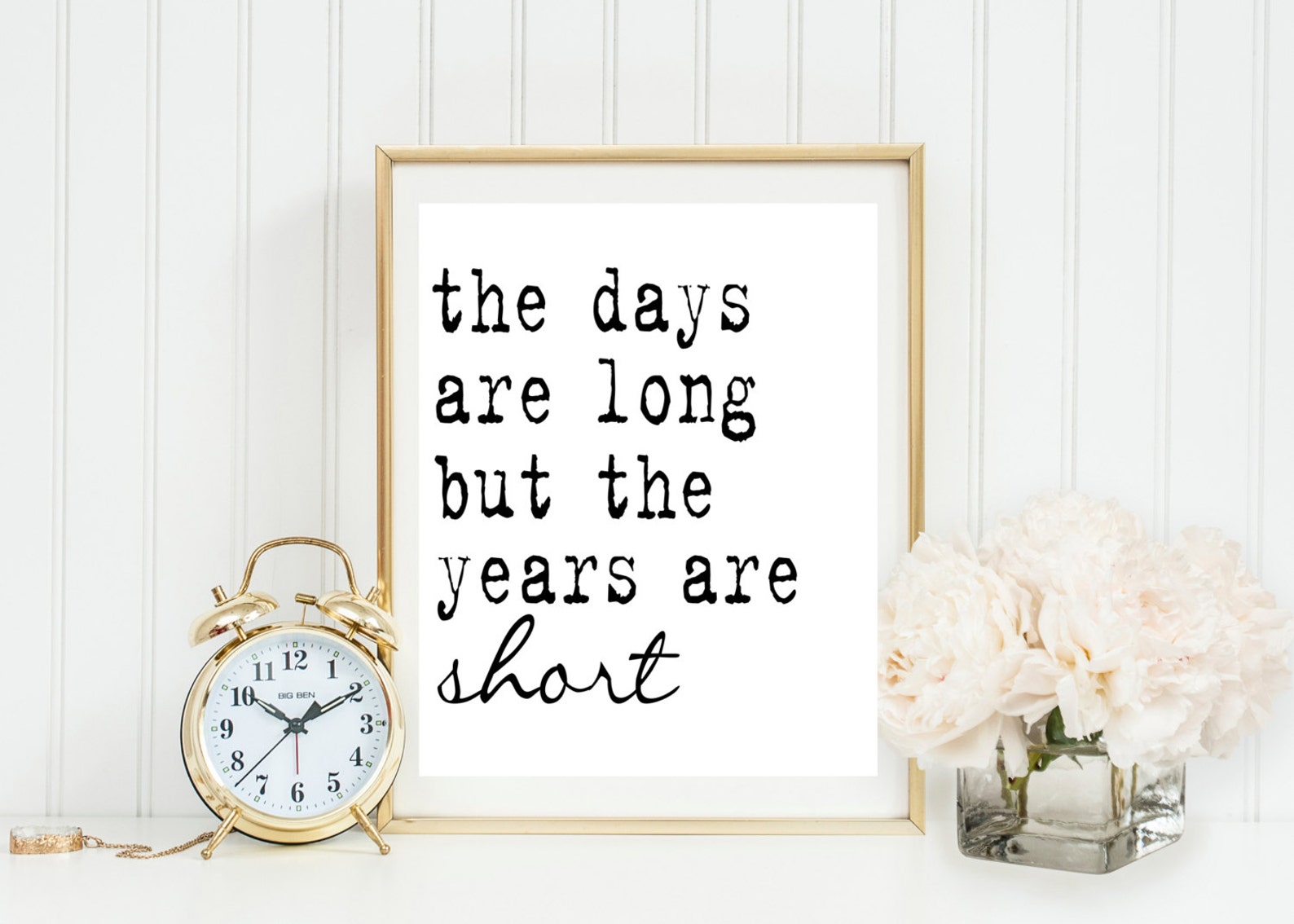 The Days Are Long but the Years Are Short Printable Family - Etsy