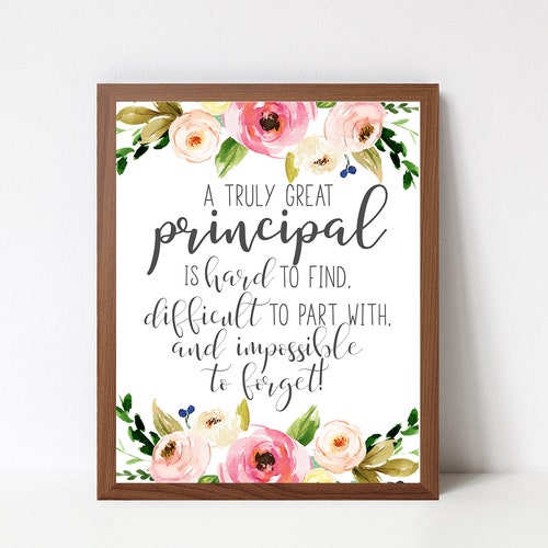 Principal Gift A Truly Great Principal Art Print Gift for - Etsy