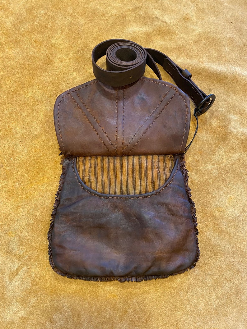Handsewn Leather Pouch With Applique Hearts (M146) - Etsy