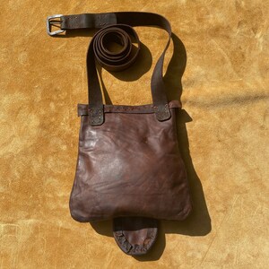 Handsewn Leather Pouch With Goat Hide Flap (M125) - Etsy