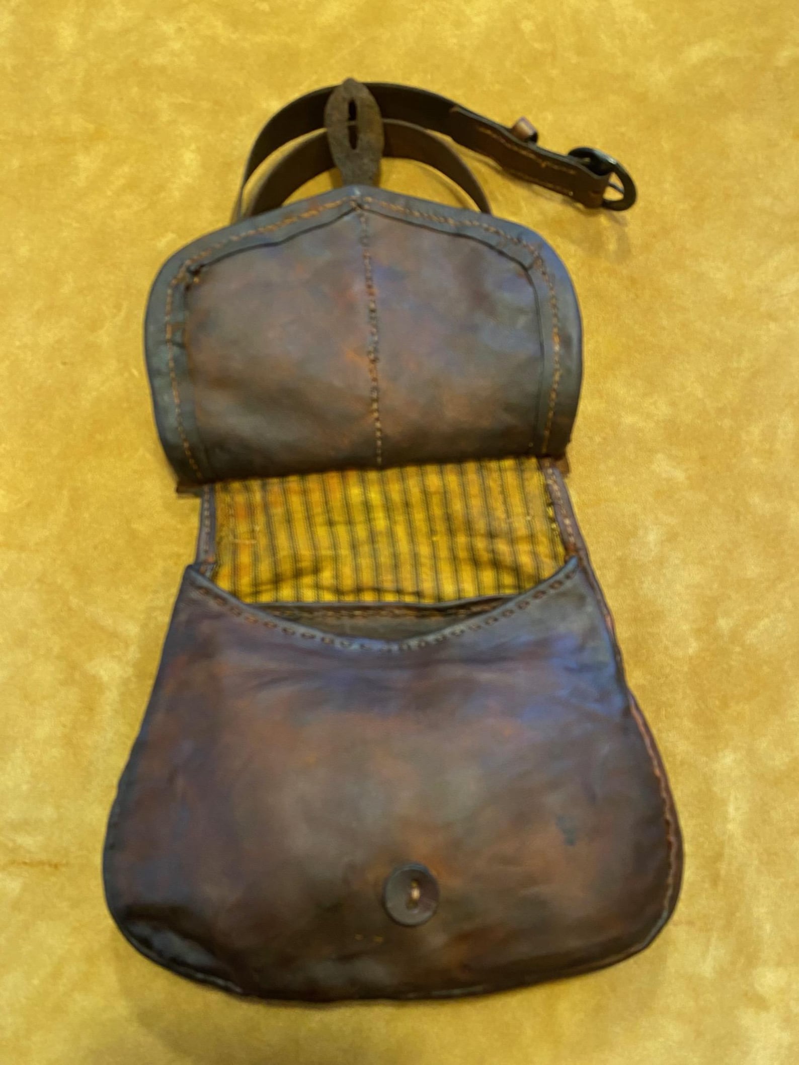 Woven Leather Flap Pouch (M262) - Etsy