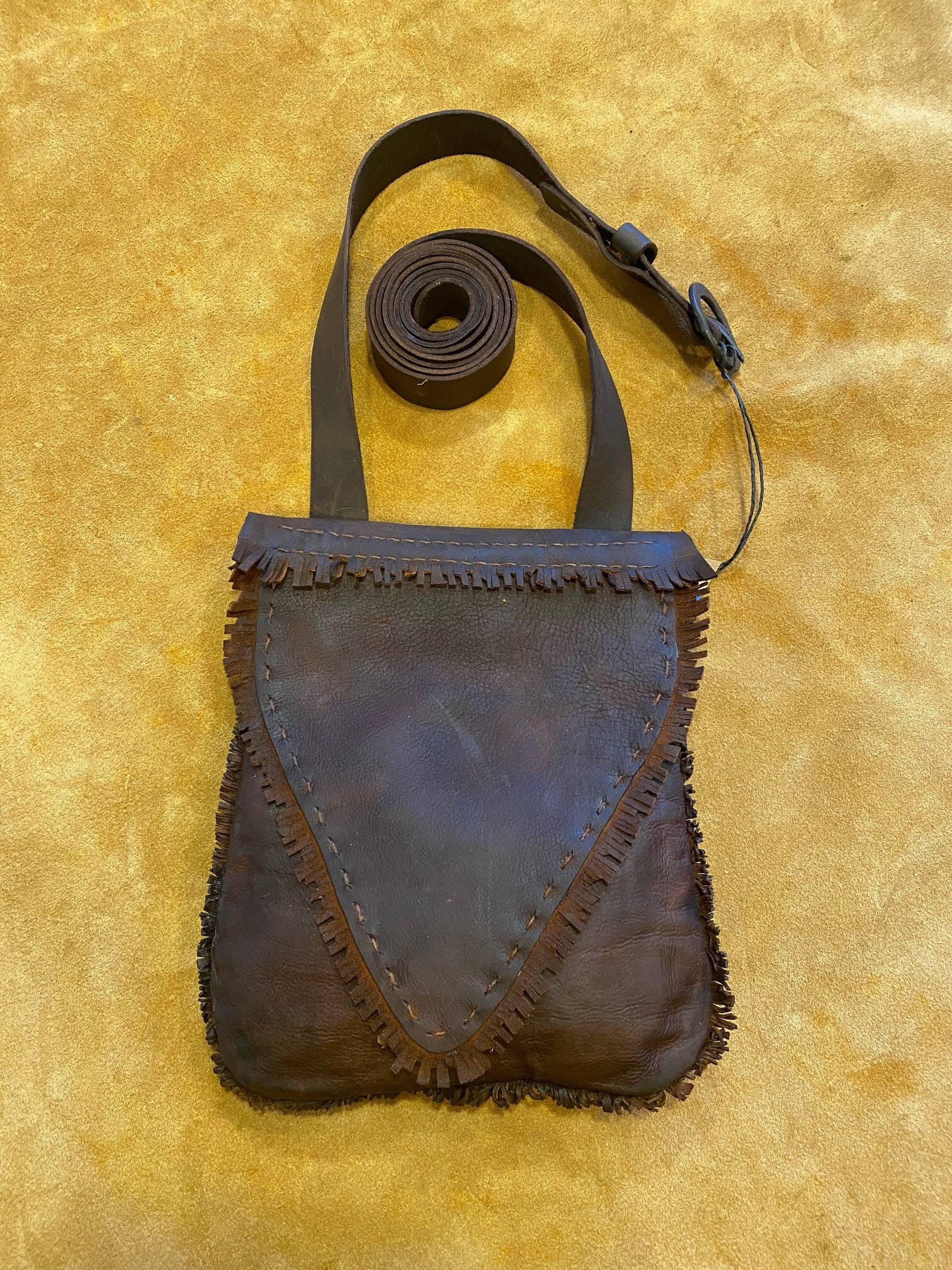 Handsewn Leather Bag (M148) - Etsy