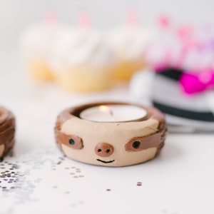 Sloth Decor Tealight Candle Holders Sloth Gift for Housewarming Tea ...