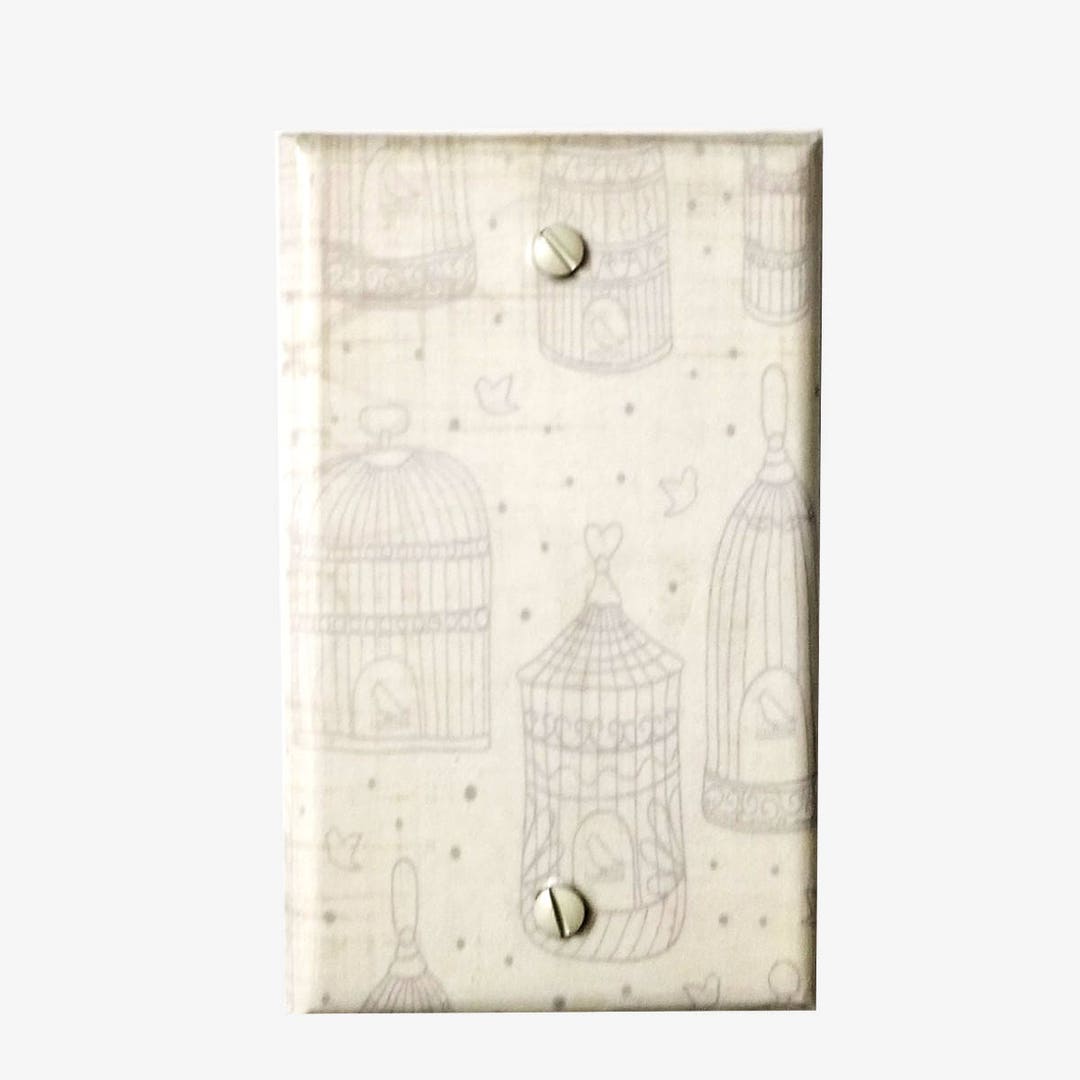 Vintage Bird Cage Light Switch Cover Shabby Chic Decor Decorative ...
