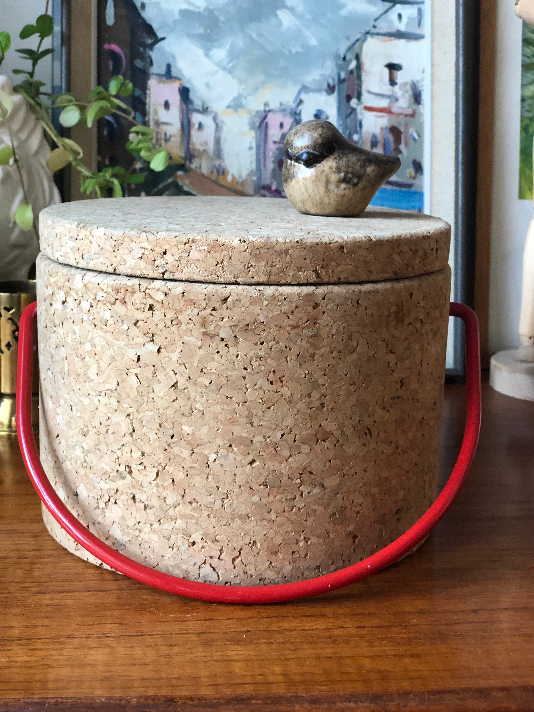Swedish Cork ice bucket made in Sweden Scandinavian design scandi boho ...