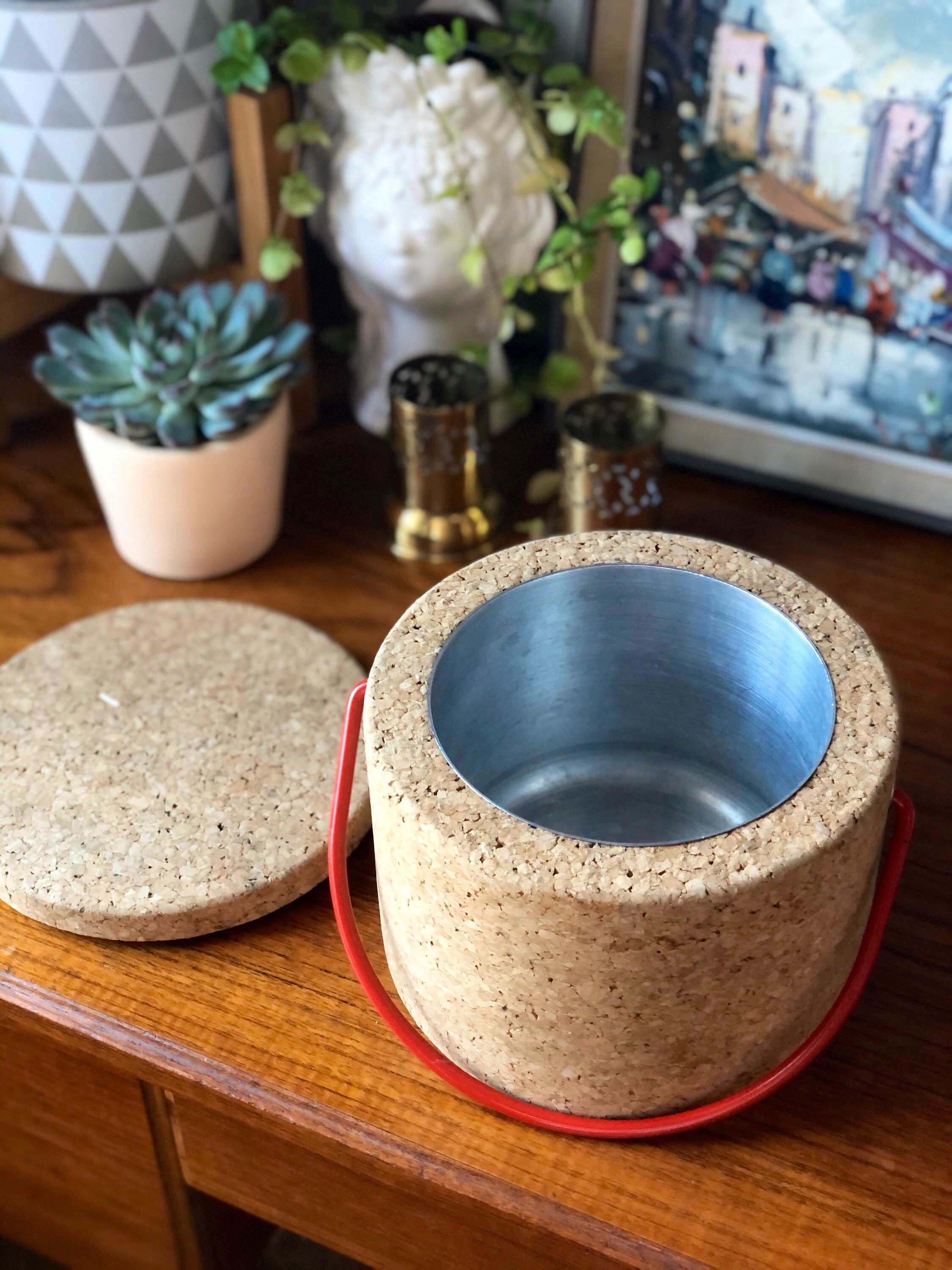 Swedish Cork ice bucket made in Sweden Scandinavian design scandi boho ...