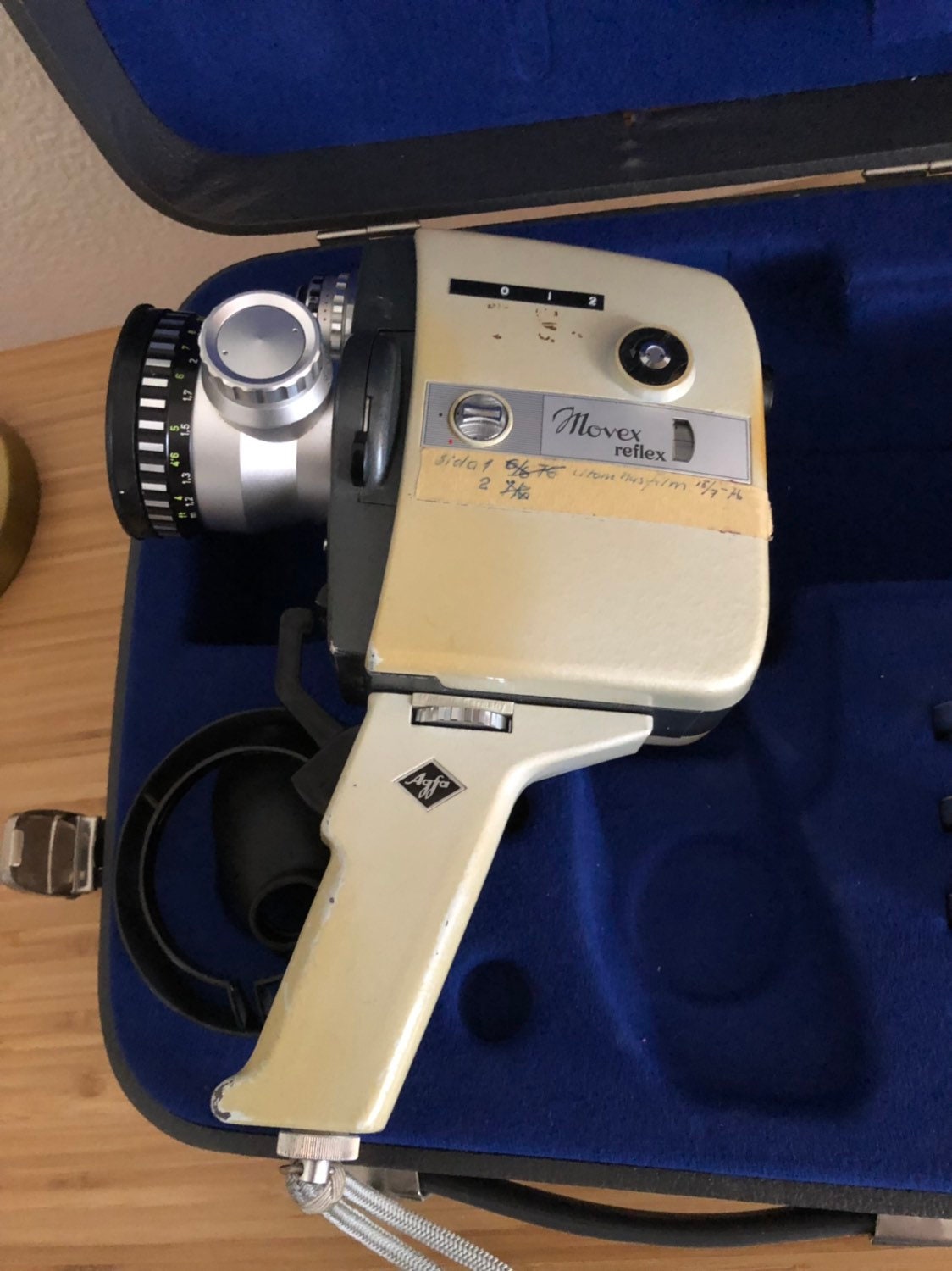 Agfa Berlin Movex Reflex c1963 8mm movie camera with case and accessories