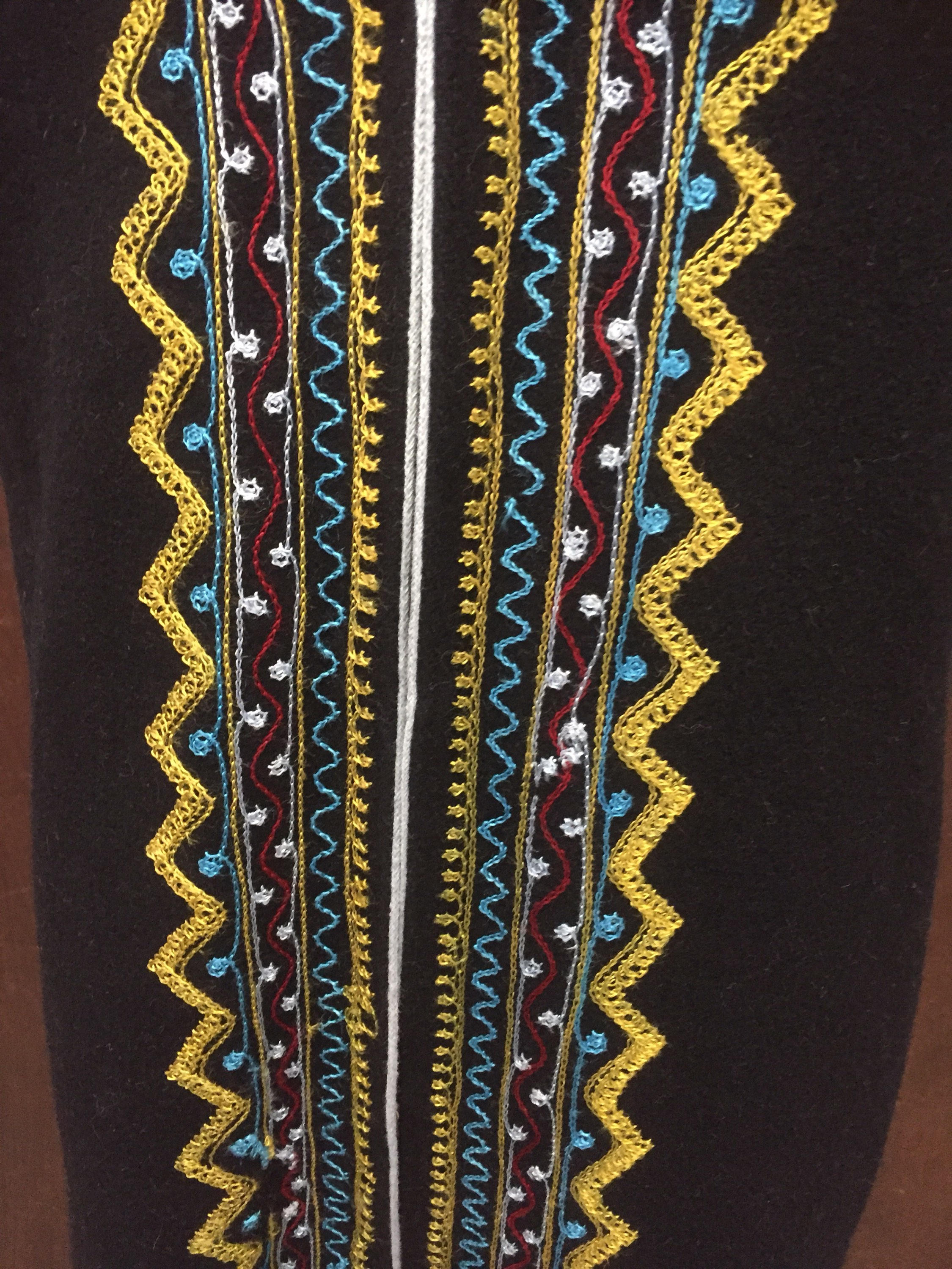 Vintage /traditional /Swedish /embroidered/wool vest/folk art ...
