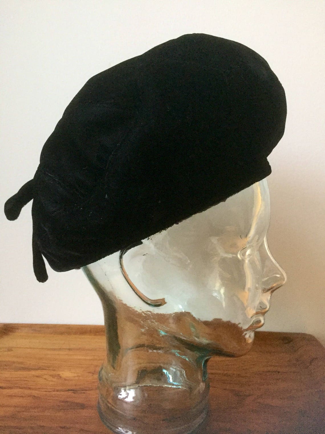 Vintage Swedish Hat Black Velvet Made in Sweden Cloche Style | Etsy