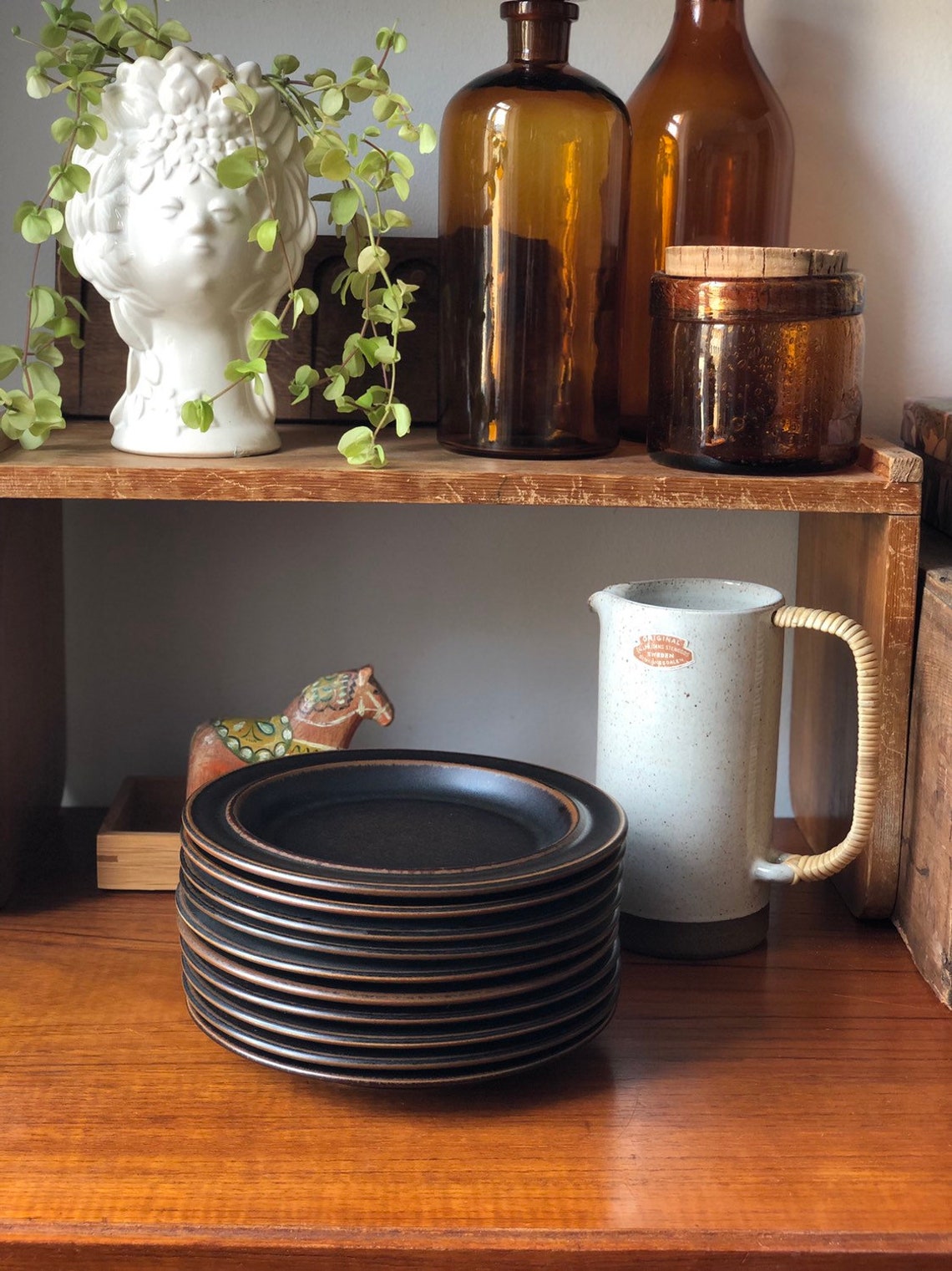 Arabia Ruska Dessert Cake Plates From Ruska Series Ulla - Etsy