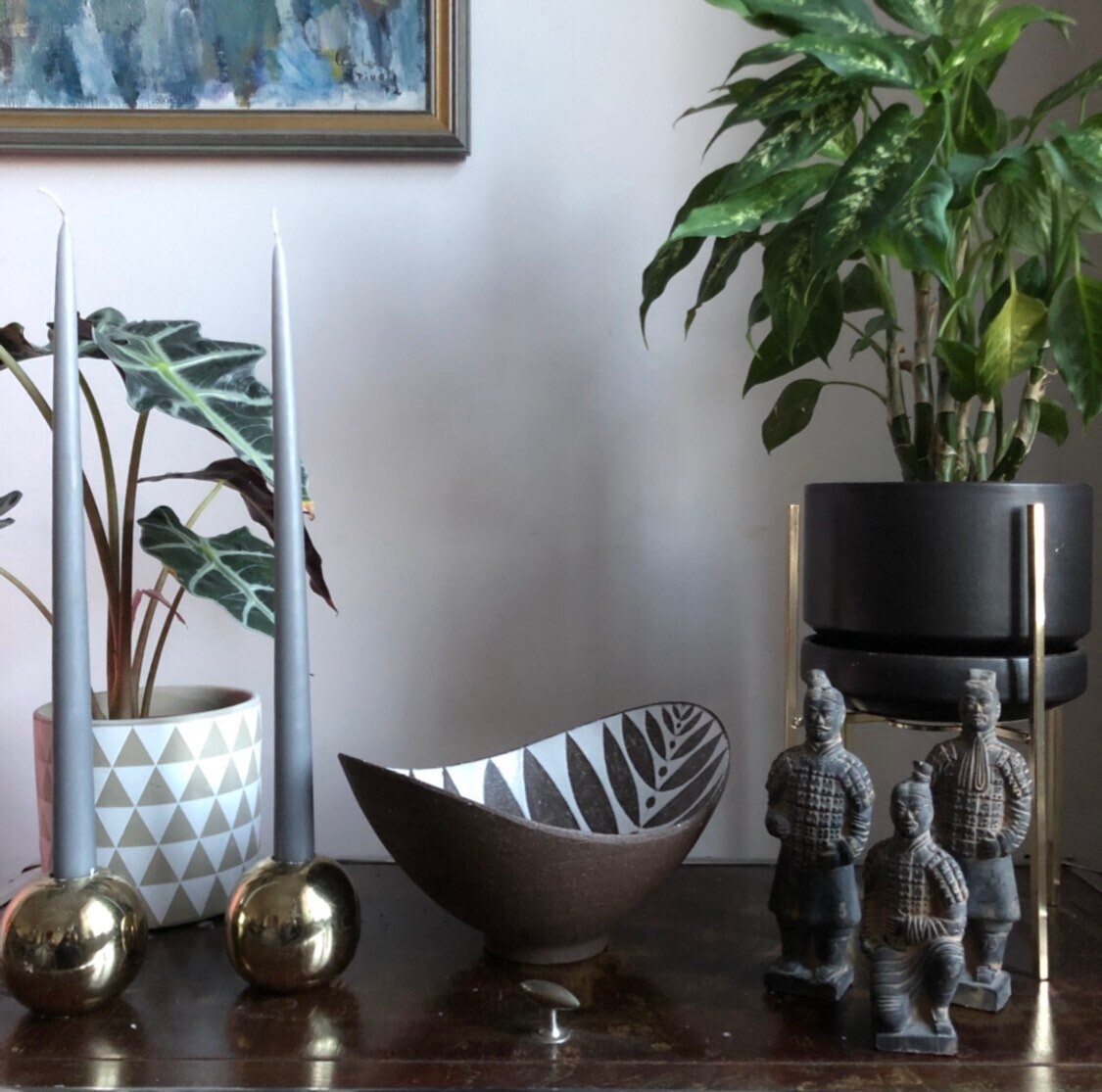 Thomas Toft bowl modernist studio pottery Denmark brown and white mid ...