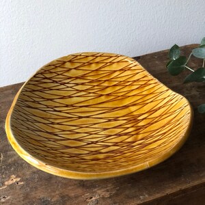 Vintage Ugo Zaccagnini Studio Pottery Trinket Plate Bowl Traditional ...